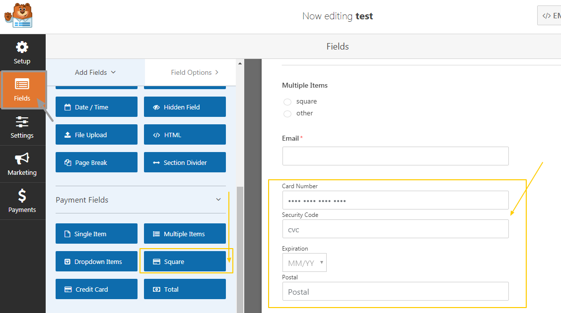 WPForms Integration With Square Payment - Apiexperts.io