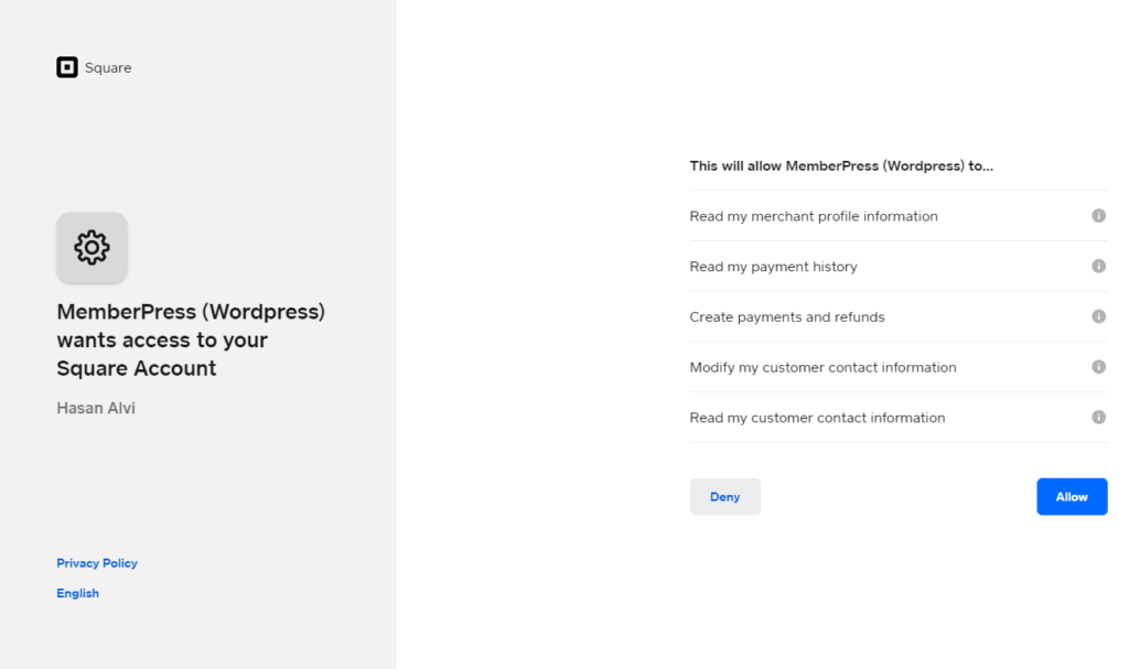 MemberPress with Square Documentation