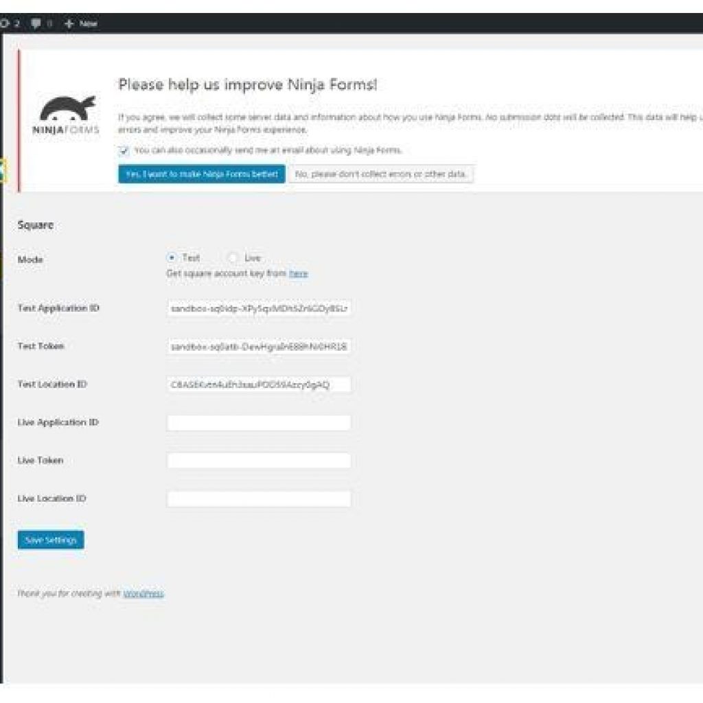Square Integration Plugin with Ninja Forms - Apiexperts.io